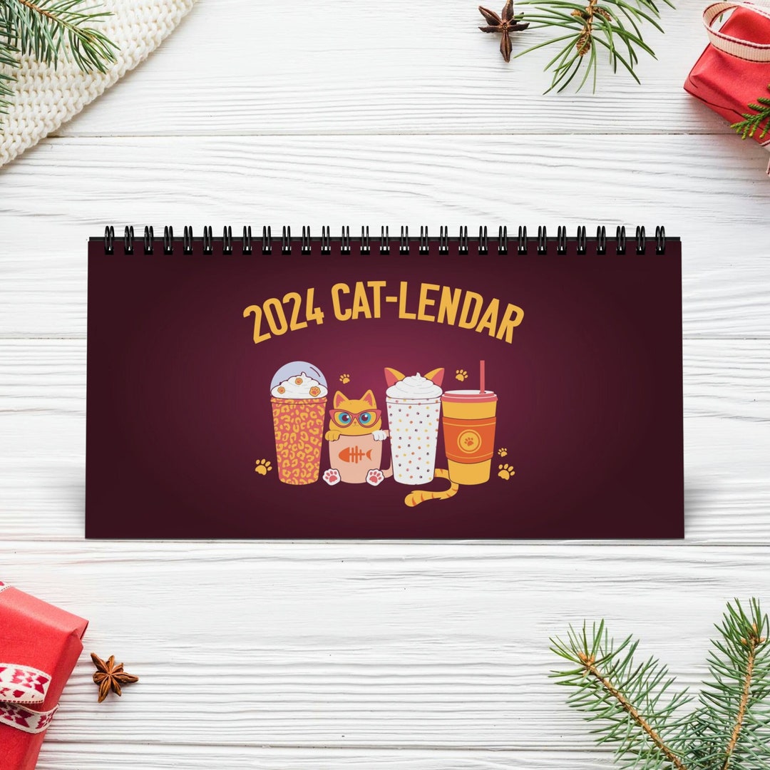 2024 Desktop Calendar Lazy Funny Cute Western Astronaut Coffee - Etsy