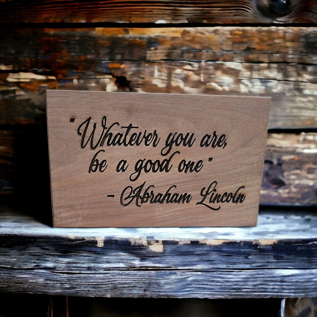 Customized Motivational Quote Sign - Handmade Hardwood Plaque ...