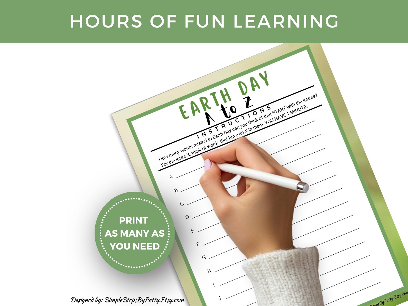 Earth Day PDF Printable Activities and Coloring Pages Bundle | Earth ...