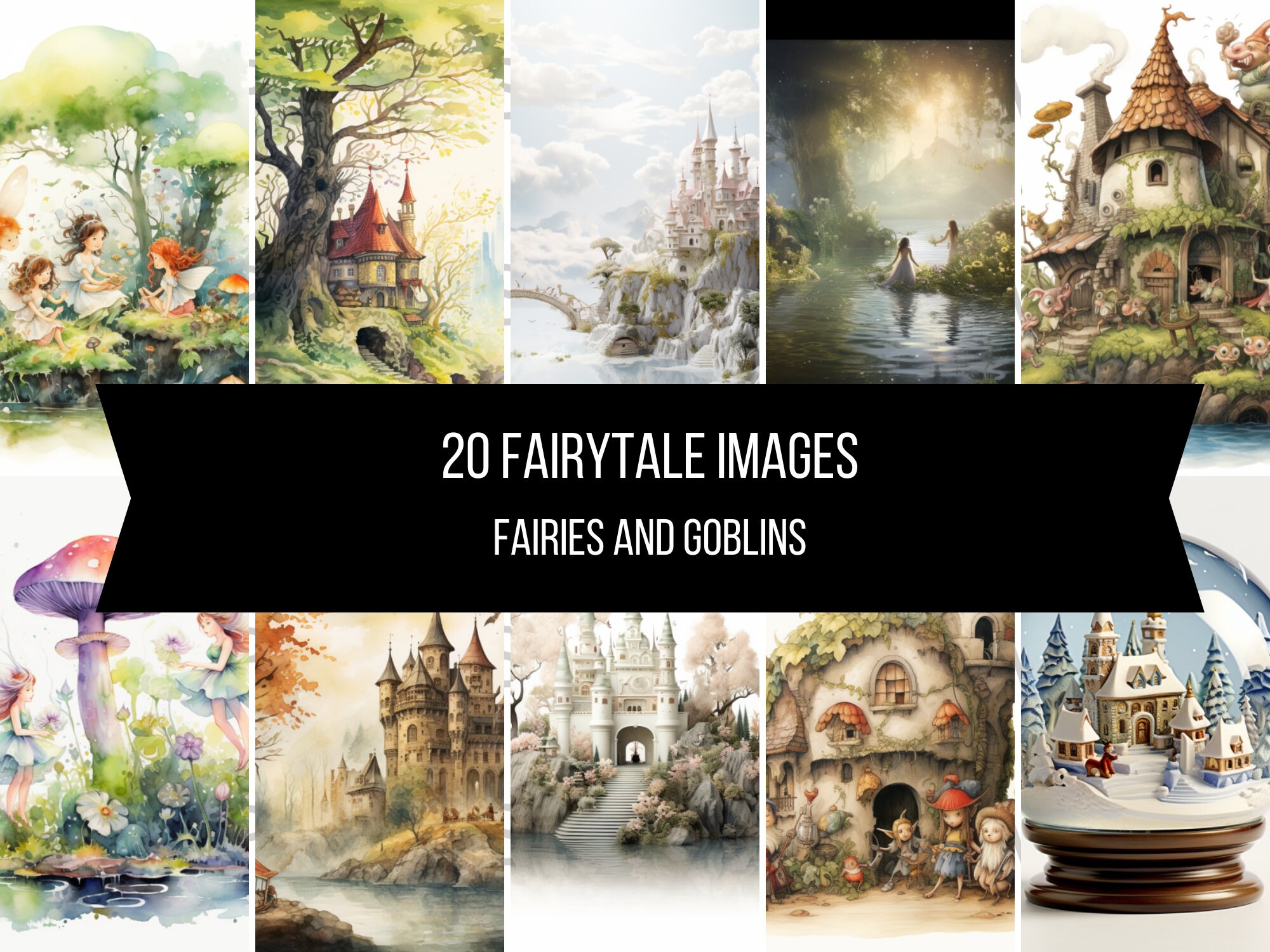 20 Fairytale Images Plus Fairies and Goblins Colourful Abstract ...