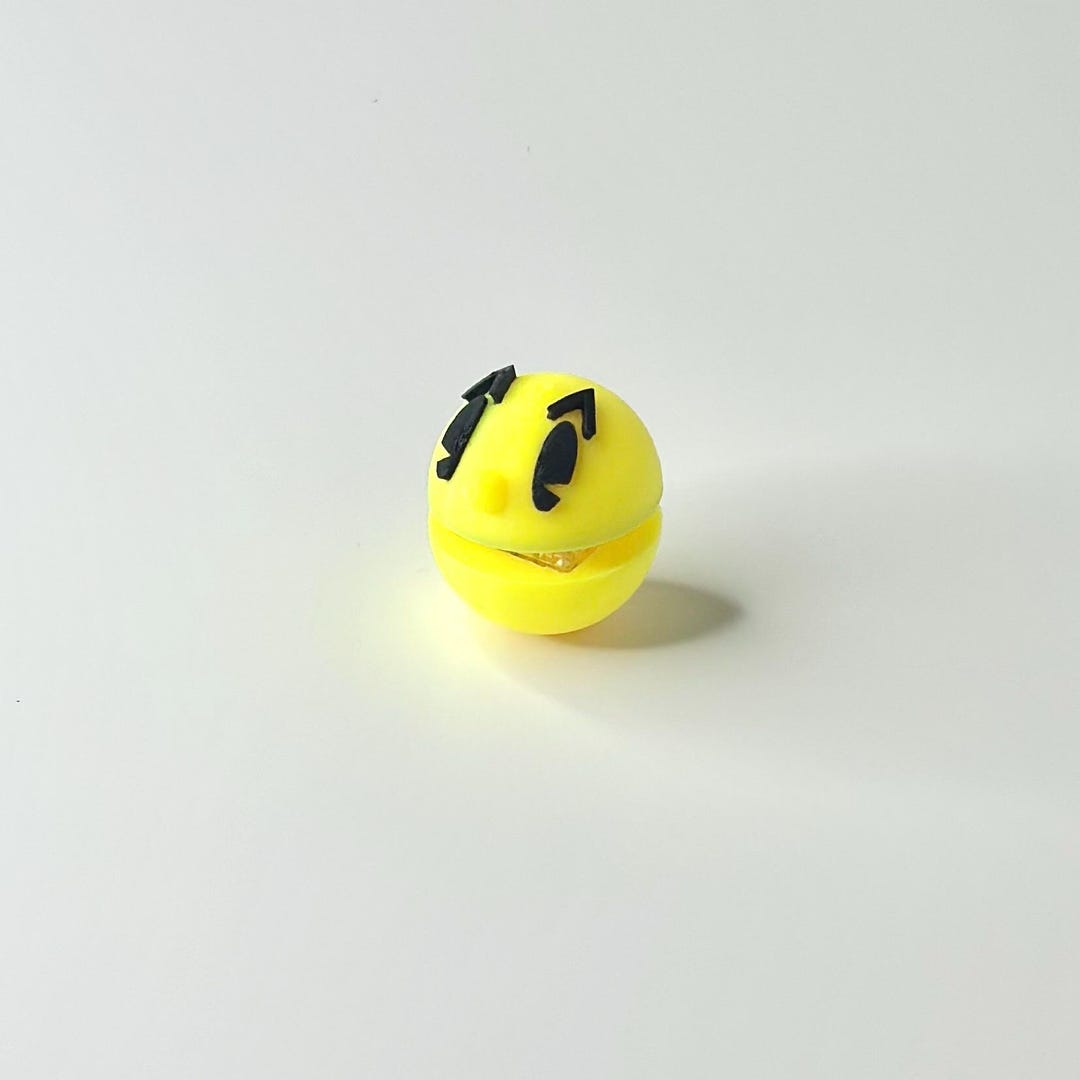 Pac-man Fidget Clicker: Retro Arcade 3D Printed Desk Toy - Etsy