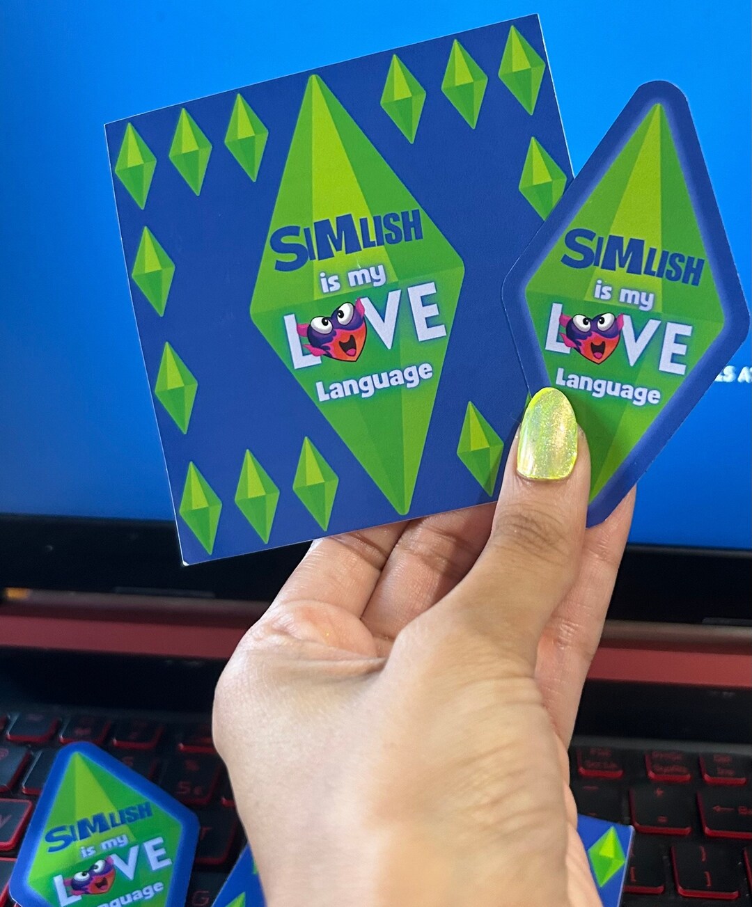 SIMLISH Love Language STICKER -for the Sims Fans! - Etsy