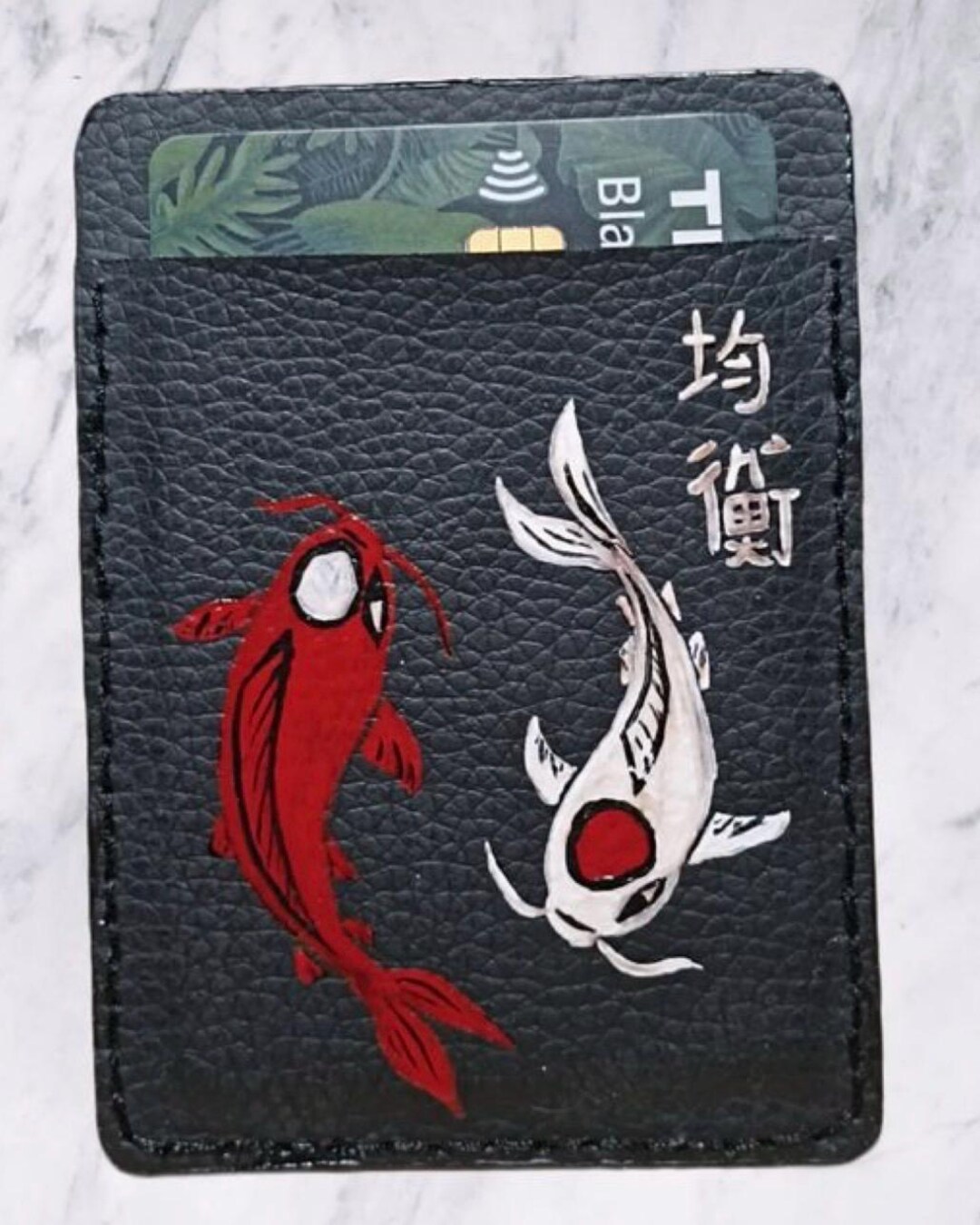 Wallet Hand Painted Koi Fish - Etsy