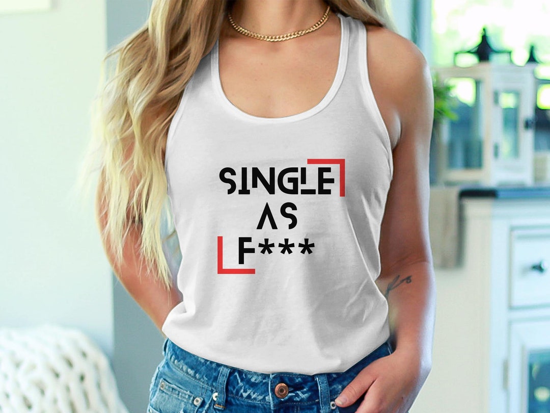 Single Tank Top for Friends Gift Funny Tank Top for All Fun Gift Happy ...