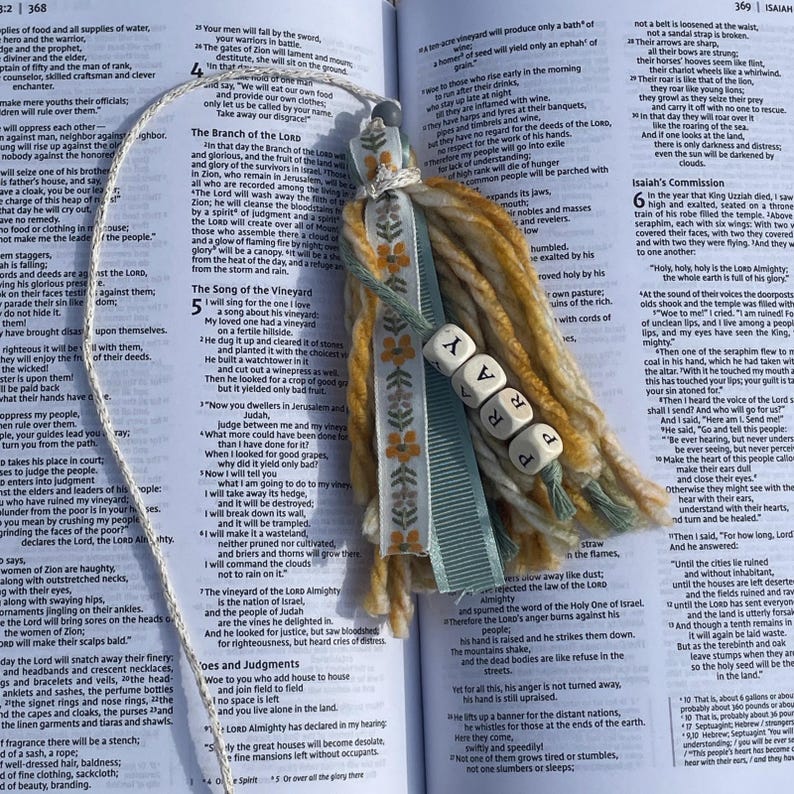 Book Lovers Bookmark Tassel - for Bibles, Books and Journals | Ribbon ...