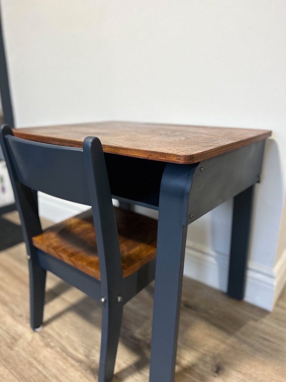 Antique Children's Desk Kids Desk Old Children's Desk School Desk Desk ...