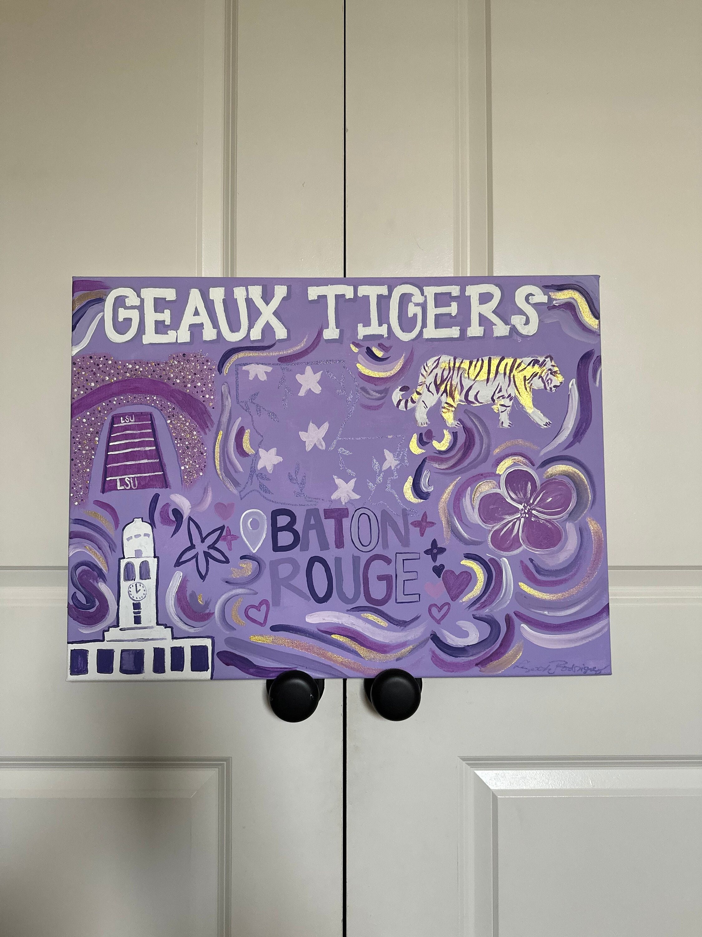 LSU DORM PAINTING - Etsy