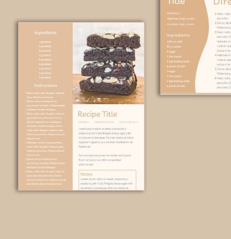 Editable Canva Cookbook Template | Customizable, 20 Pages | DIY Recipe ...
