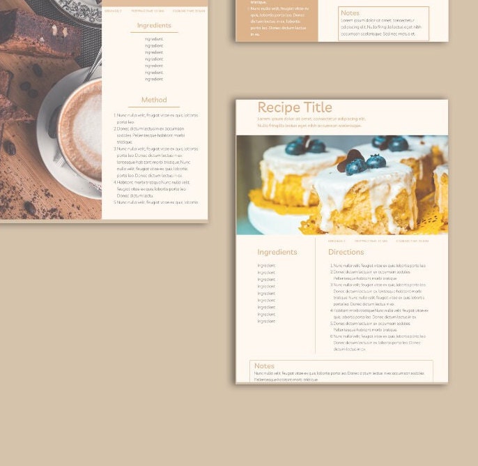 Editable Canva Cookbook Template | Customizable, 20 Pages | DIY Recipe ...