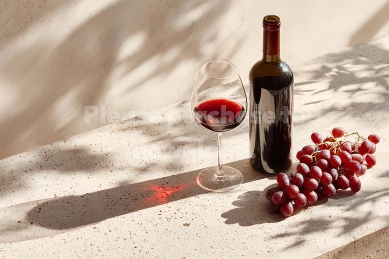 Minimalist Wine Photography for Branding & Websites – Modern Red Wine ...