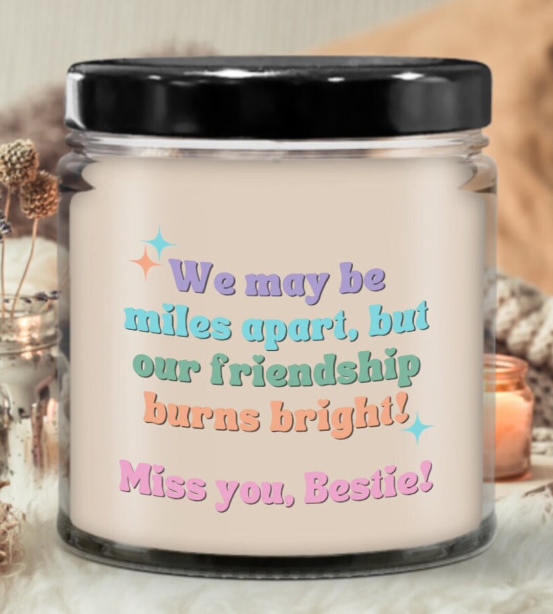 Long Distance Friendship, Candle Gift for Bestie, Long Distance ...