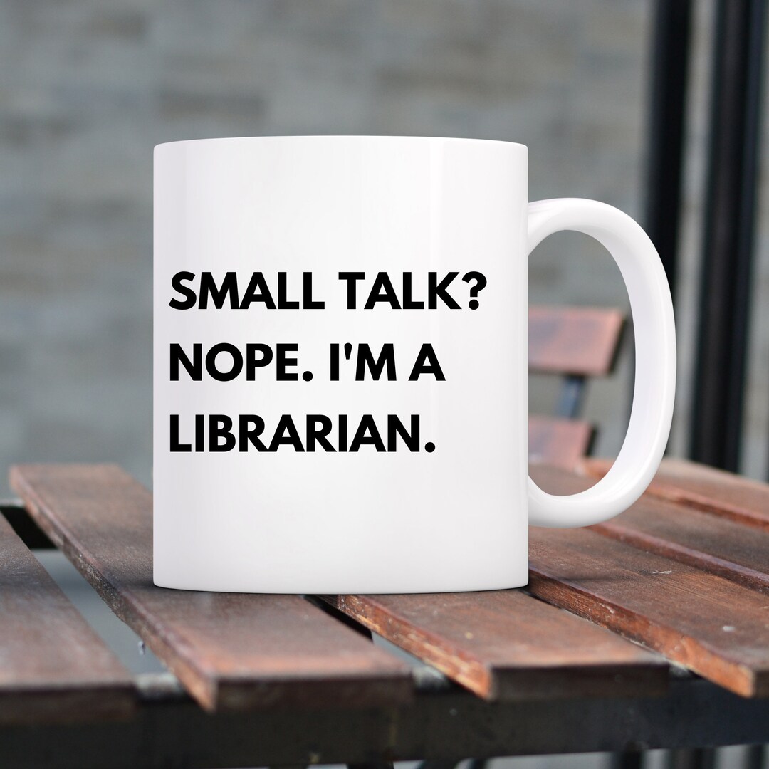 Librarian Mug Funny Gift for Library Employee Coffee Cup Unique Gift ...