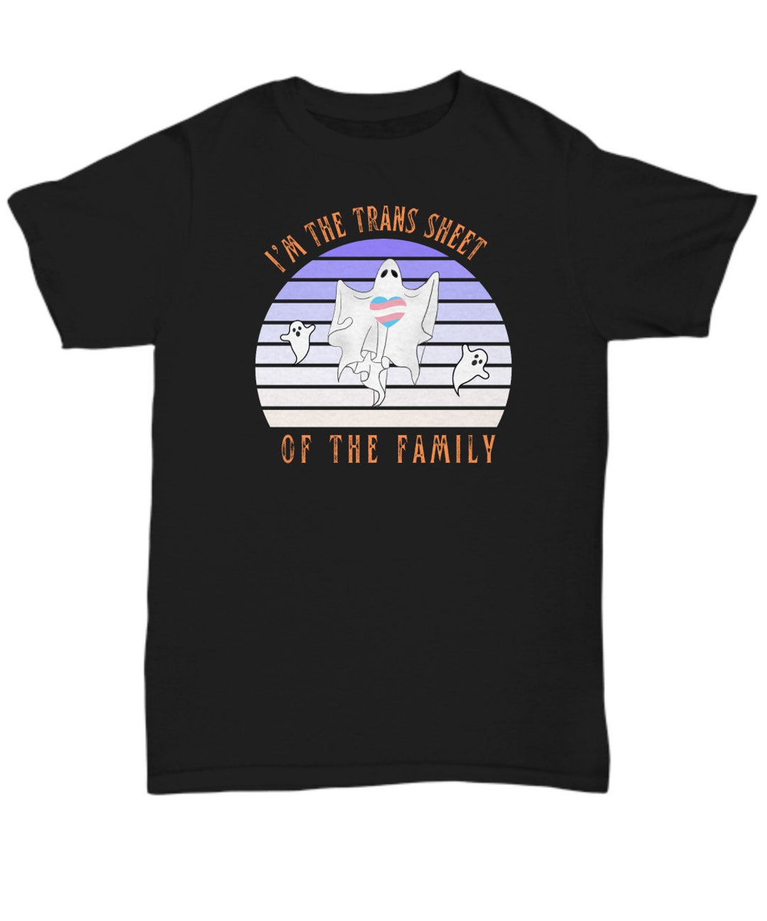 Trans Halloween Shirt, LGBTQ Halloween Tshirt, Trans Ghost T-shirt ...