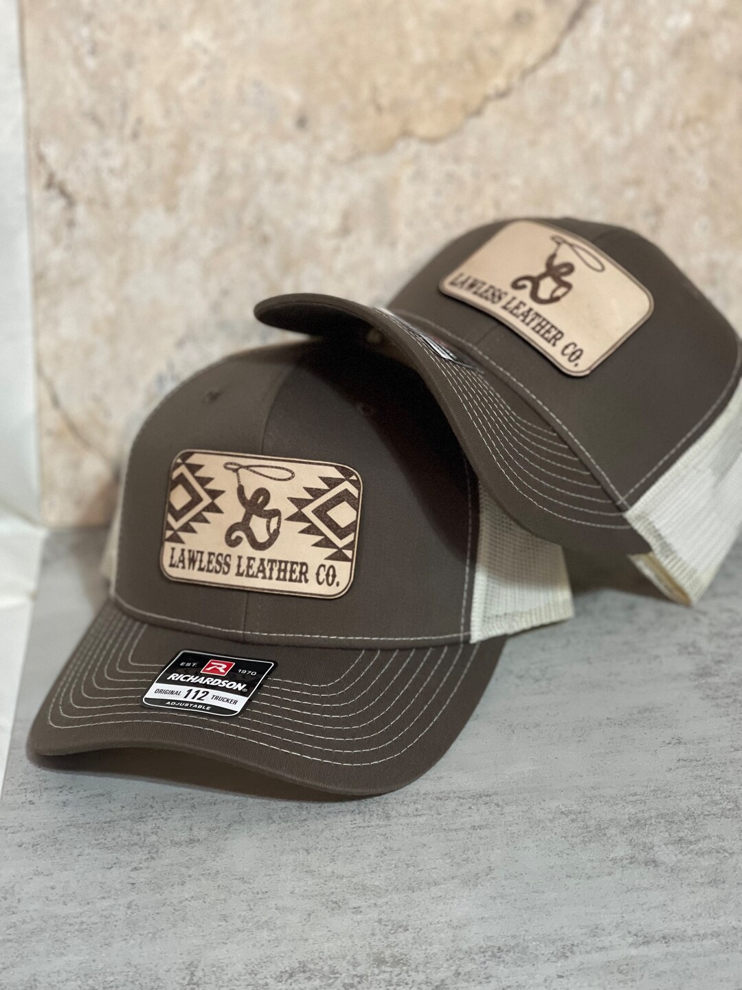 Leather Patch Richardson 112 Hat for Men, Leather Patch Richardson Hats ...