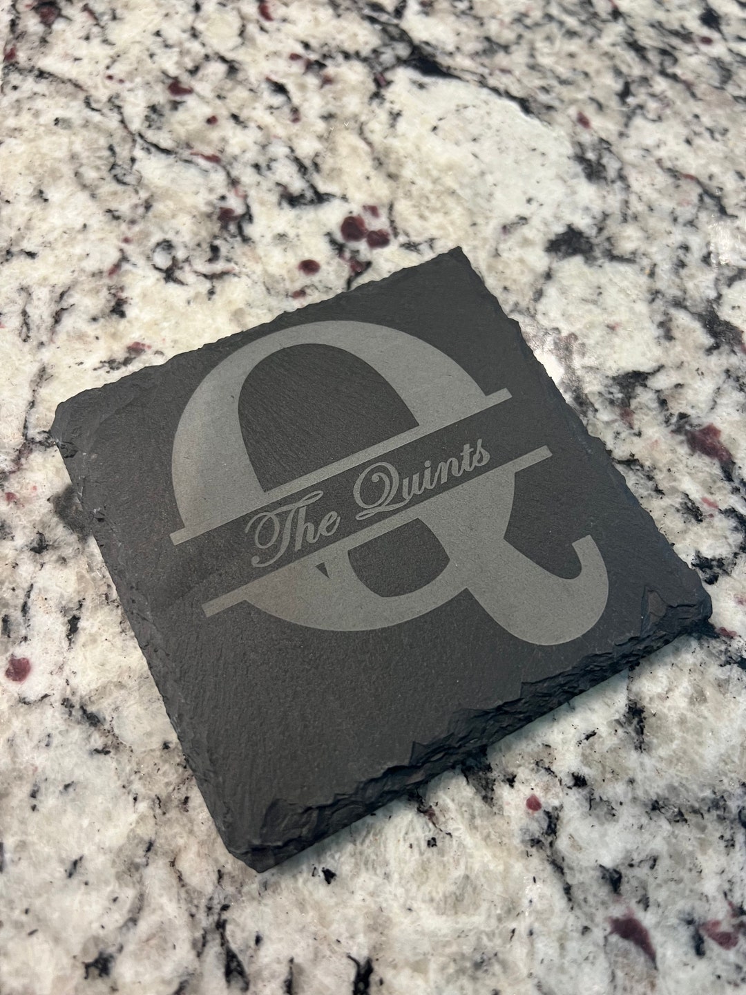 Personalized Slate Coasters, Wedding Gift, Engraved Slate Coasters ...