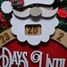 Santa Claus Christmas Advent Calendar: Countdown Wheel Door Hanger - Etsy