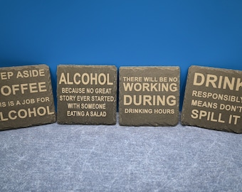 Funny Slate Coasters - Etsy