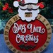 Santa Claus Christmas Advent Calendar: Countdown Wheel Door Hanger - Etsy