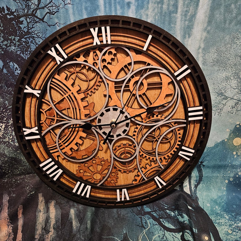 Steampunk Wall Clock - Etsy