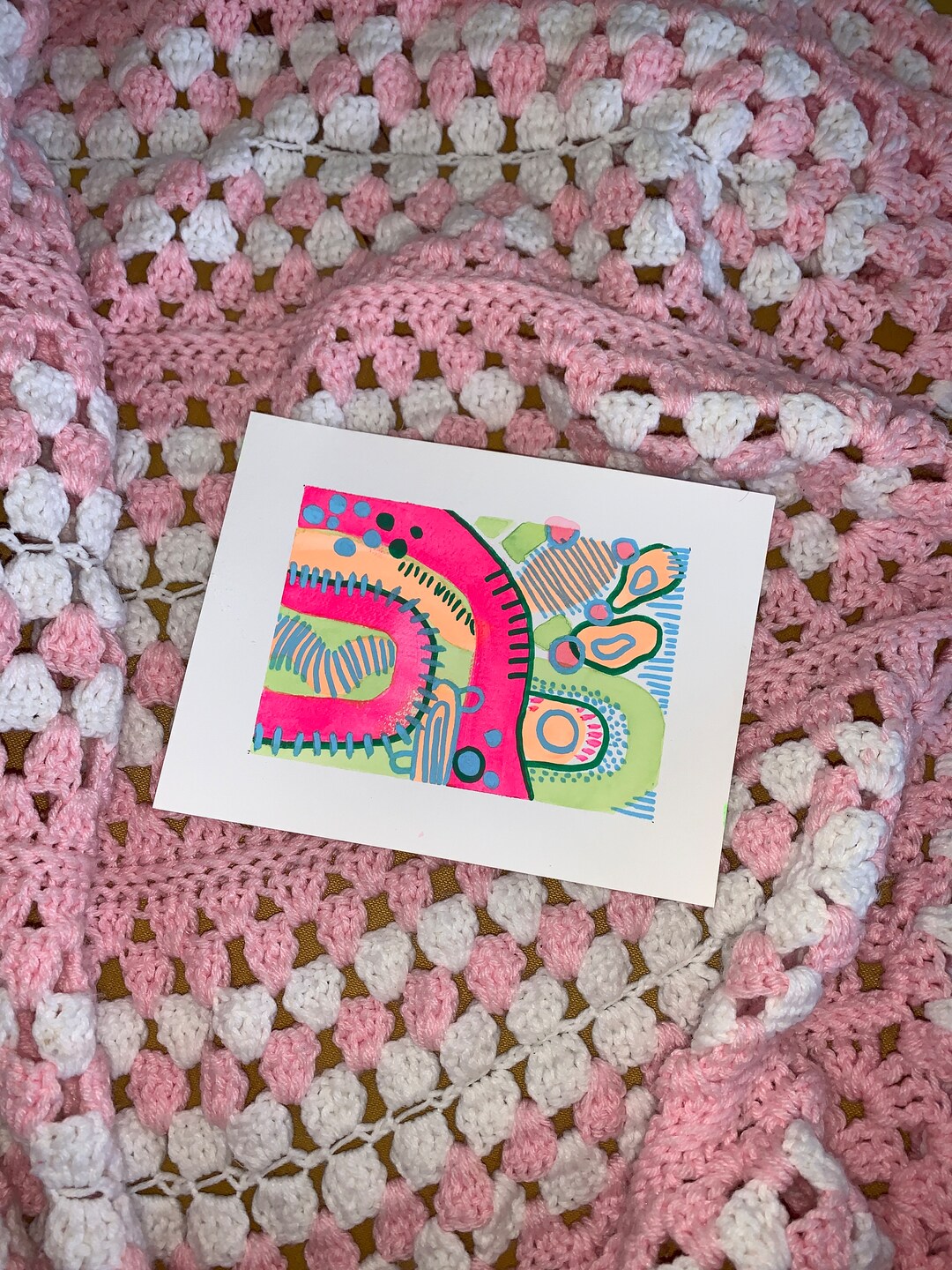 HAPPY Watercolor Painting - Etsy