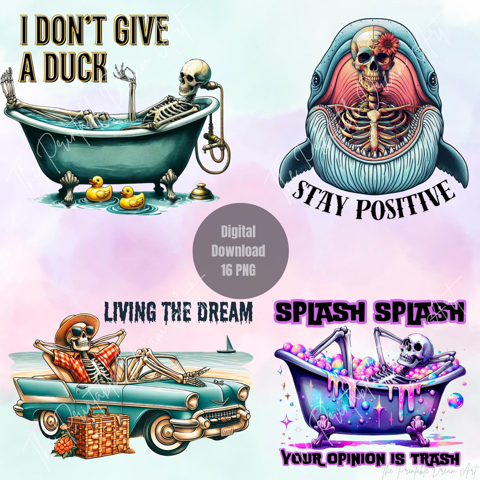 Funny Sarcastic Skeleton 16 PNG, Sarcastic Skull PNG Bundle, Funny ...