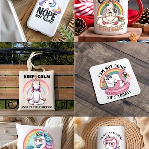 Funny Unicorn Bundle, Unicorn Bundle, Unicorn Clipart, Cute Unicorn ...