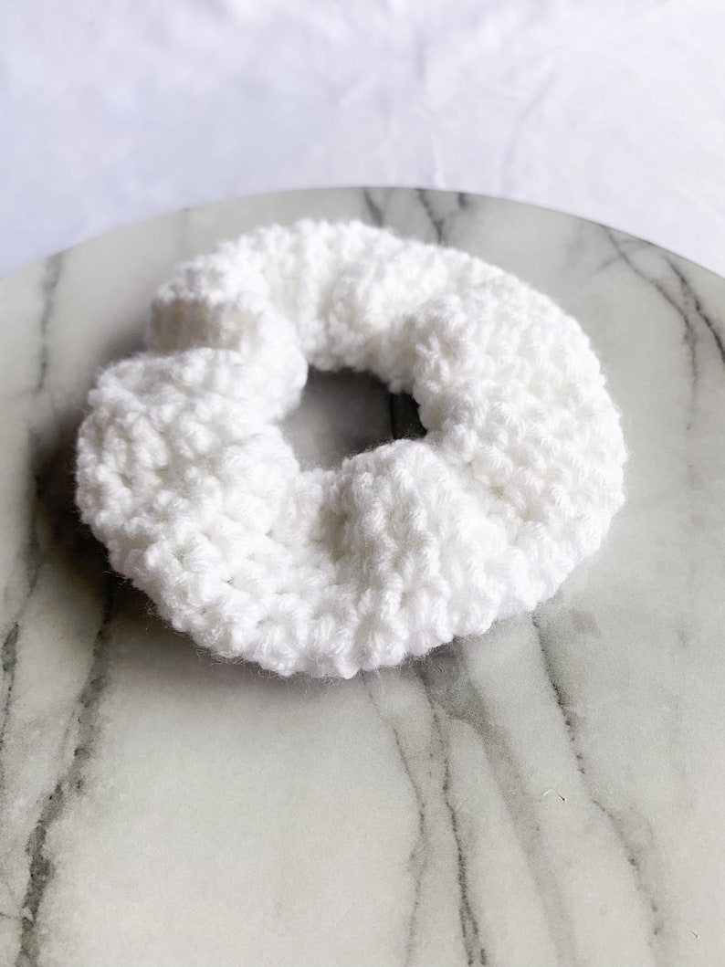 Large Crochet Scrunchies | Custom Colour Options | Handmade Chunky Hair ...