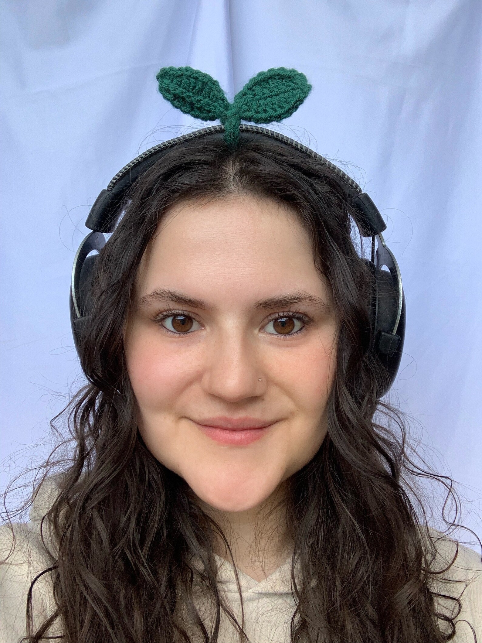 Crochet Sprout Headphone Accessory, Cable Tie or Bookmark | Handmade ...