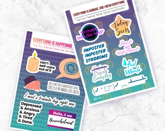 Feel Your Feelings Sticker, Love Your Self, Retro, Self Care ...