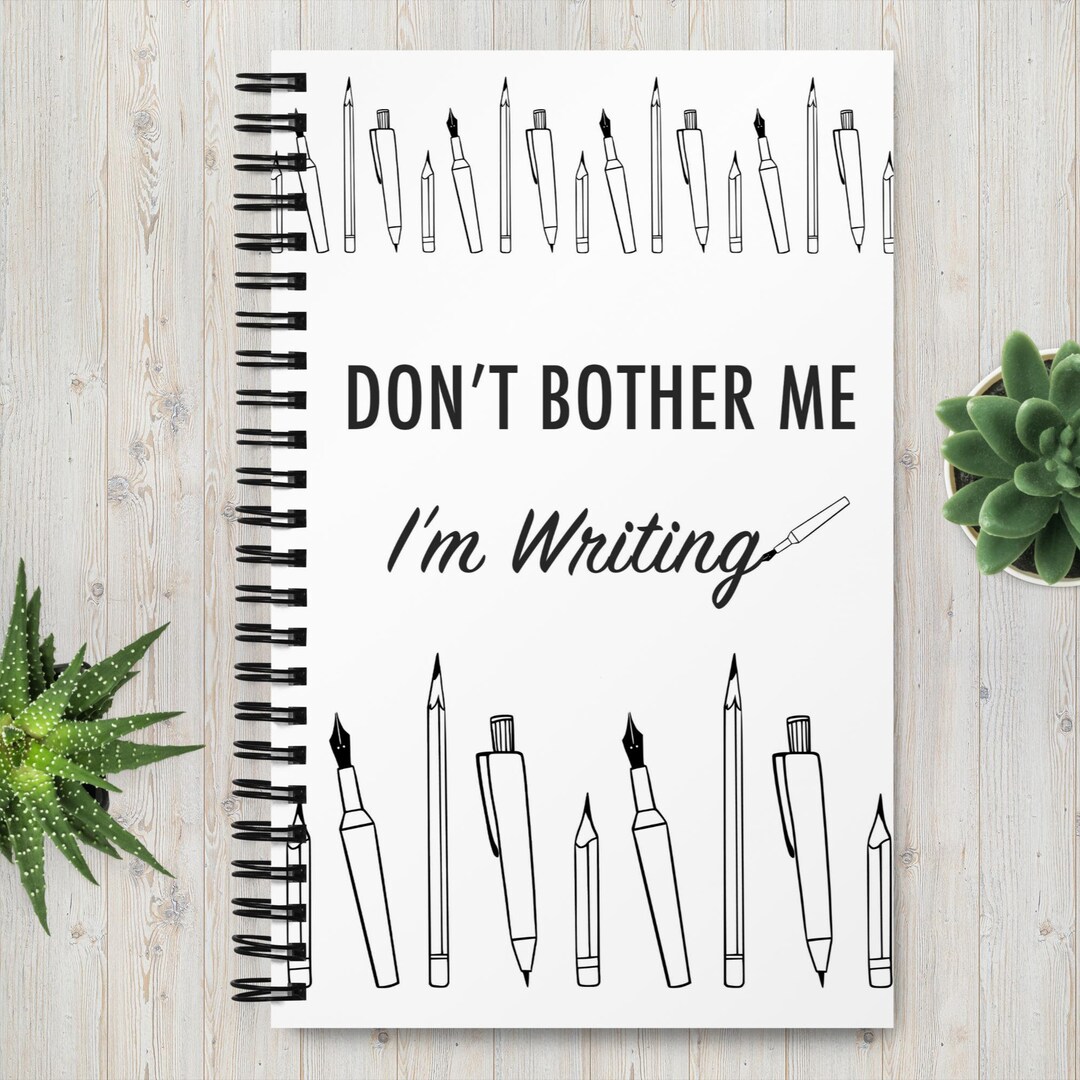 Writing Journal / Clever Spiral Notebook - Etsy