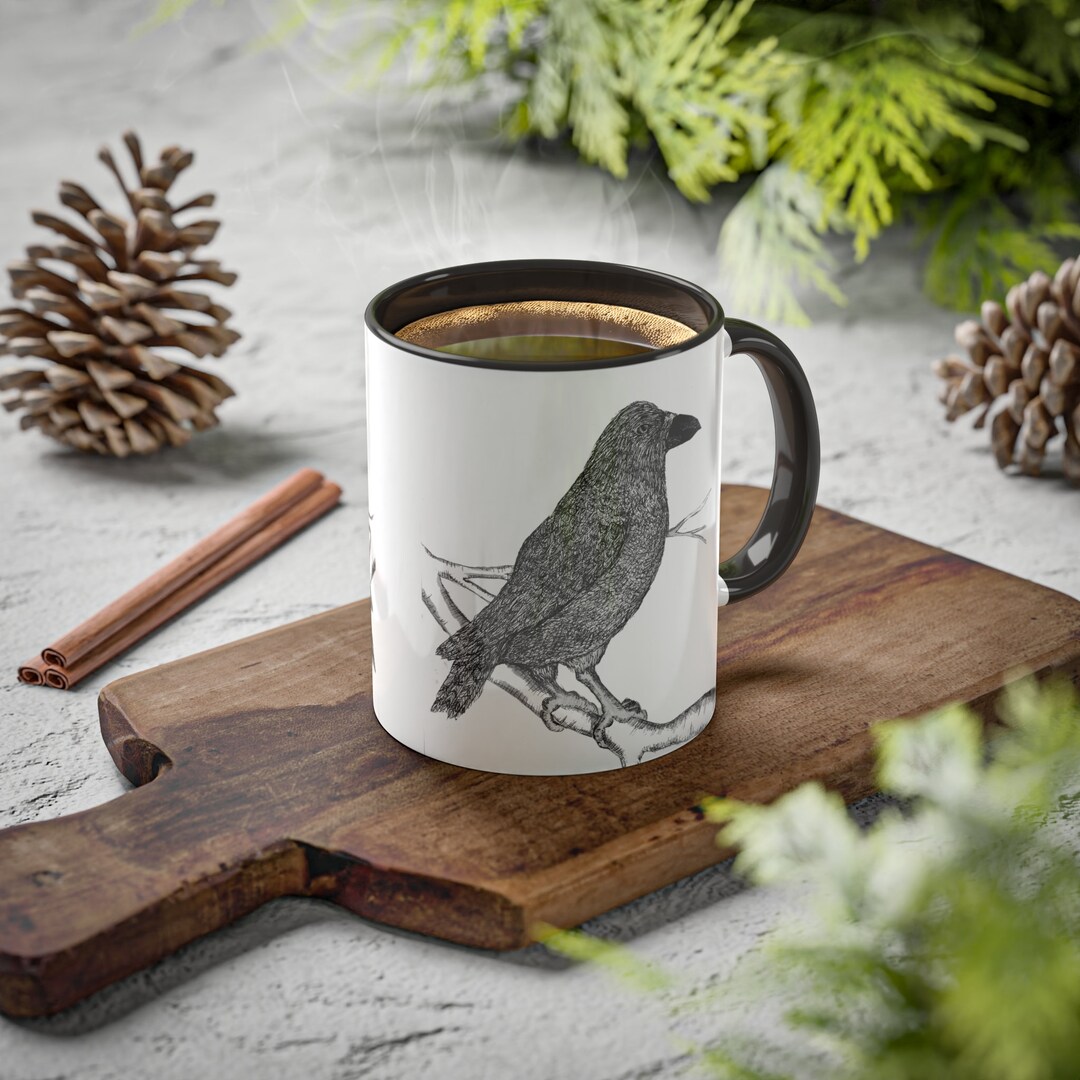 Raven Mugs, 11 Oz - Etsy