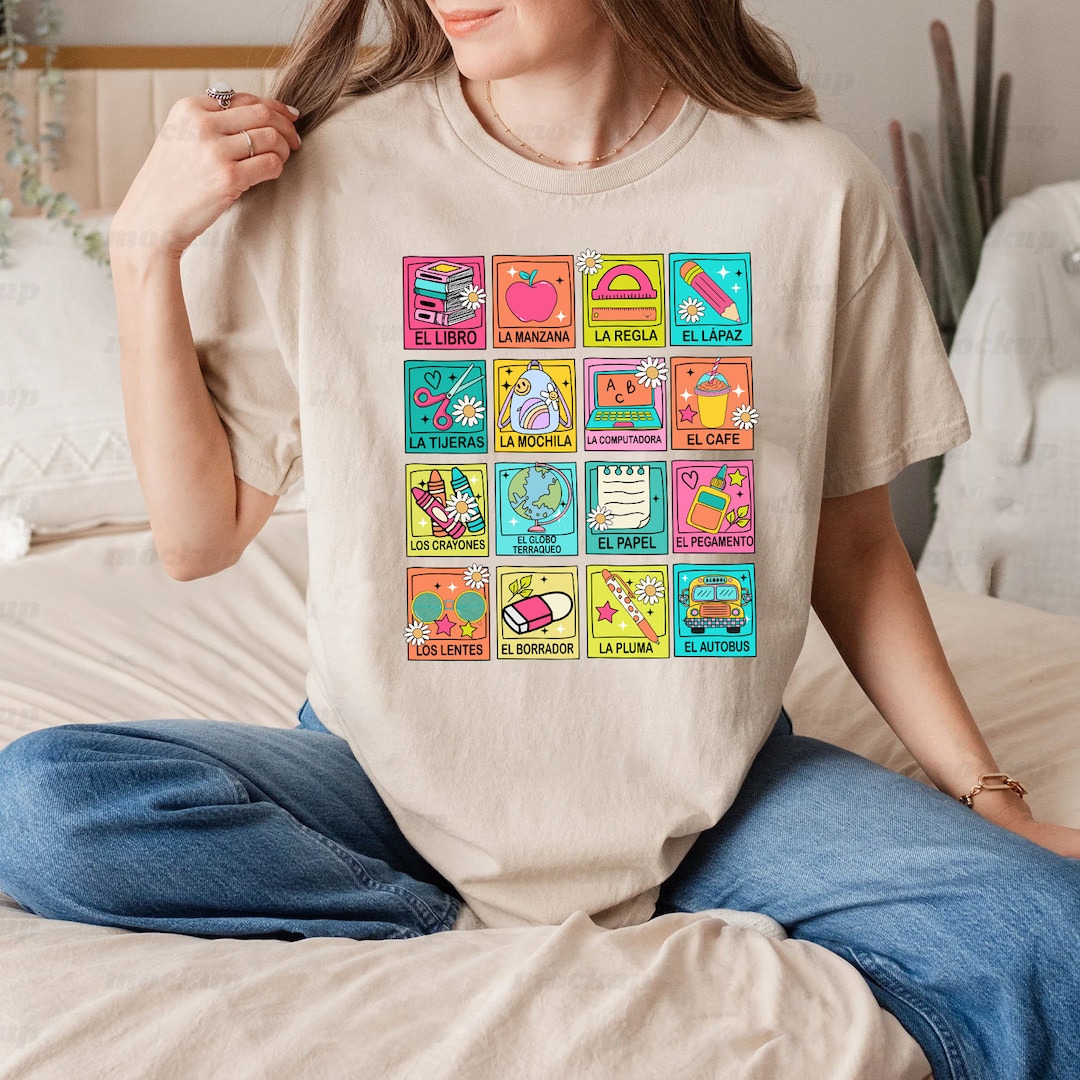 Spanish Teacher T-shirt, Maestra Bilingue Spanish Teacher Shirt ...