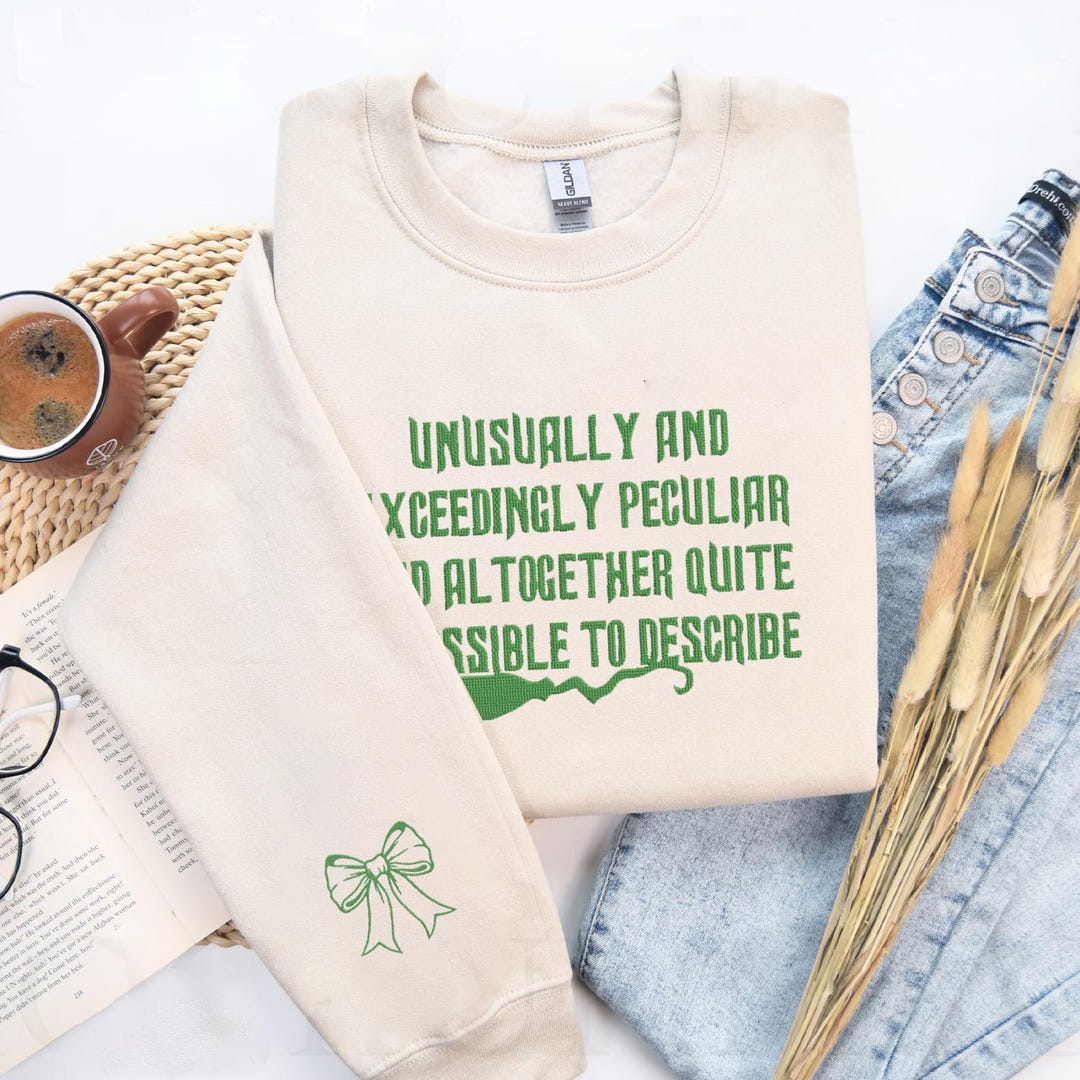 Team Elphaba Wicked Embroidery Sweatshirt, Changed for Good Embroidery ...
