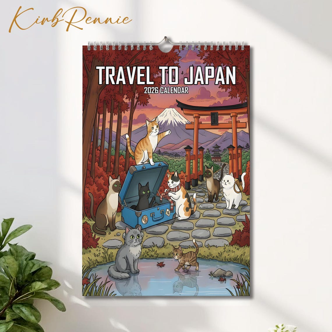 Japan Wall Calendar 2026, Travel Calendar 2026 Japan Monthly Wall ...