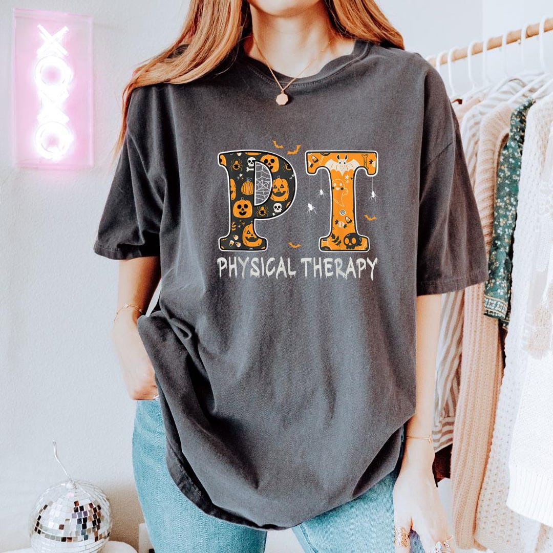 Physical Therapy Halloween T-shirt, Ghost PT Squad Sweatshirt, Spooky ...
