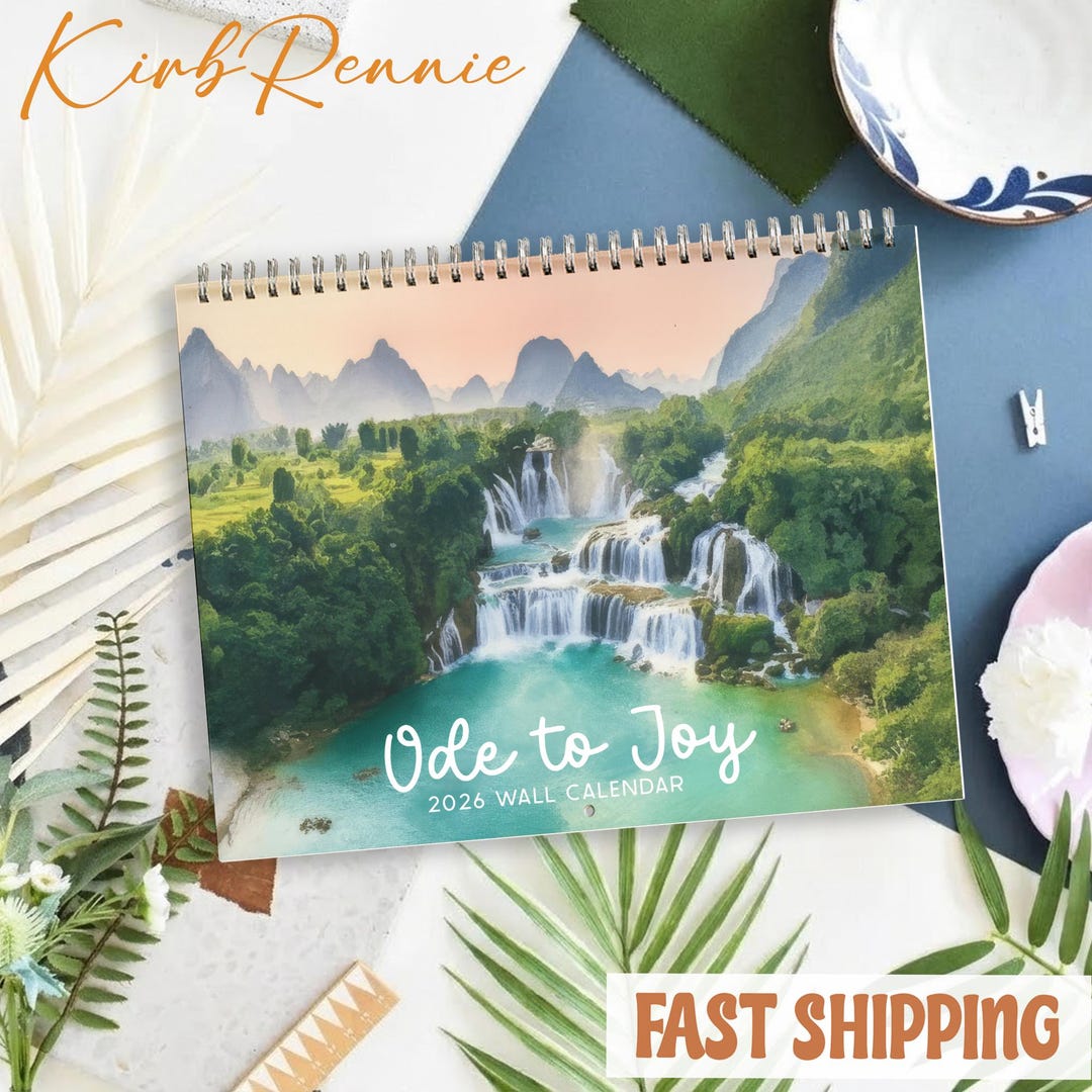 Ode to Joy Landscape 2026 Calendar, Ode to Joy Landscape Monthly Wall ...