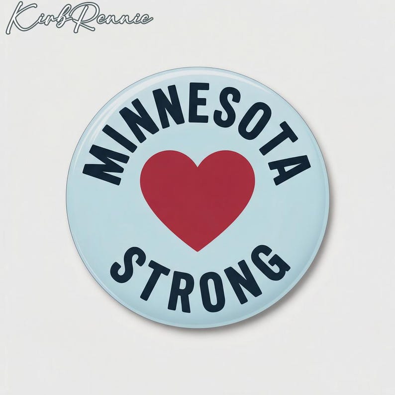 Minnesota Strong Pin Button: Anti-ice Protester Button or Magnet - Etsy