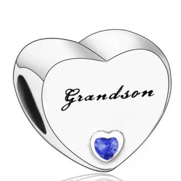 Pandora Grandson Charms - Etsy UK
