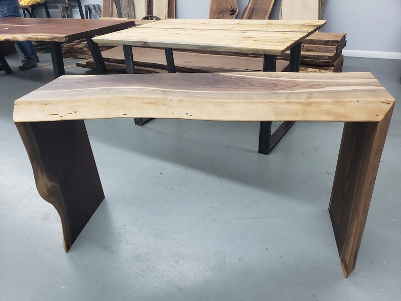 Walnut Waterfall Table - Etsy