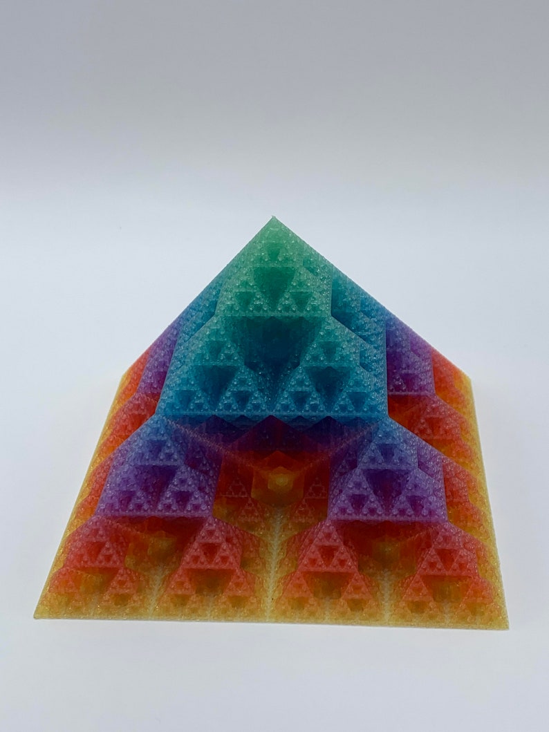 3D Fractal Sierpinski Fractal Pyramid RTS - Etsy