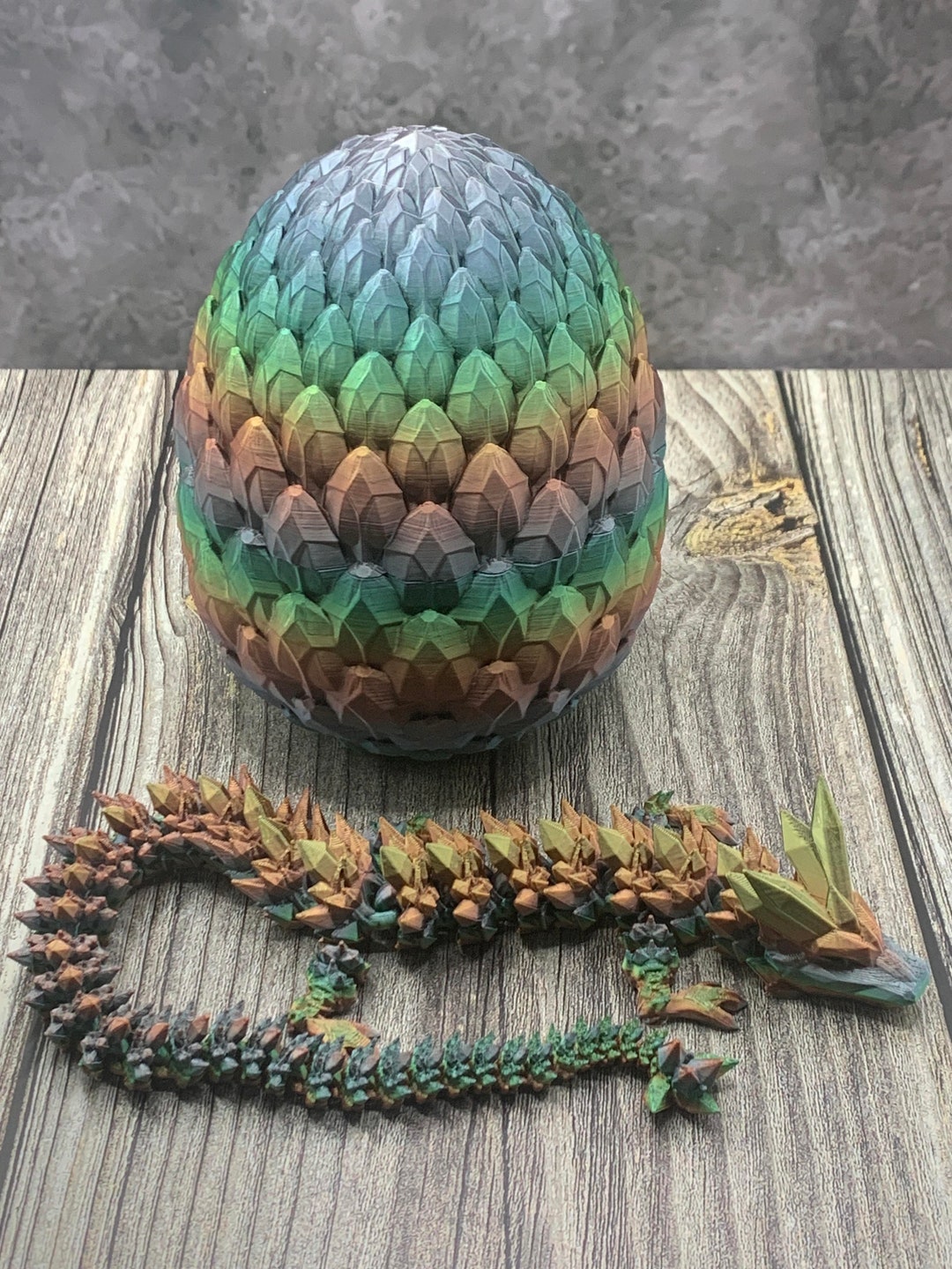 3D Dragon Egg With Crystal Dragon MTO - Etsy
