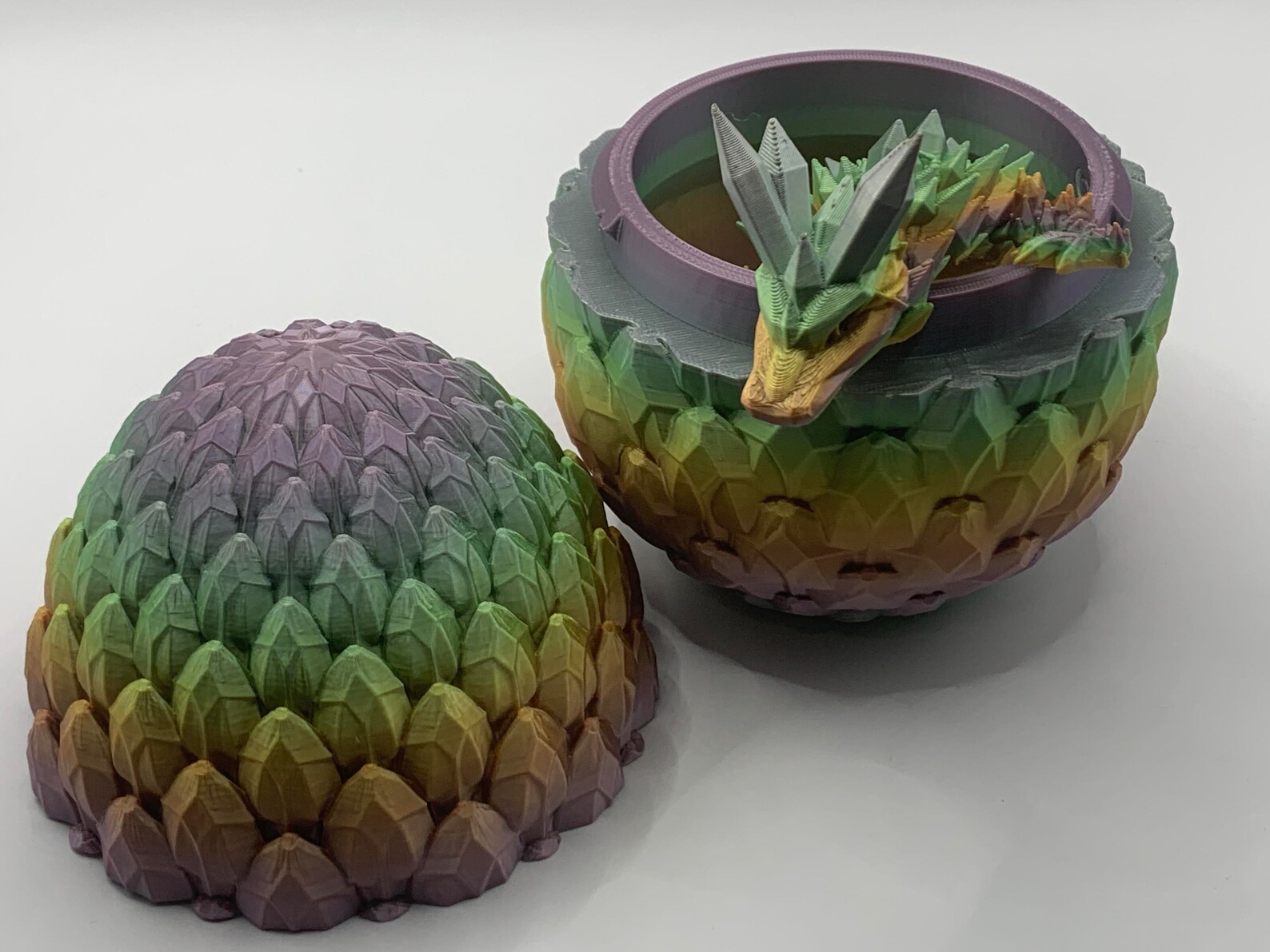 3D Dragon Egg With Crystal Dragon MTO - Etsy