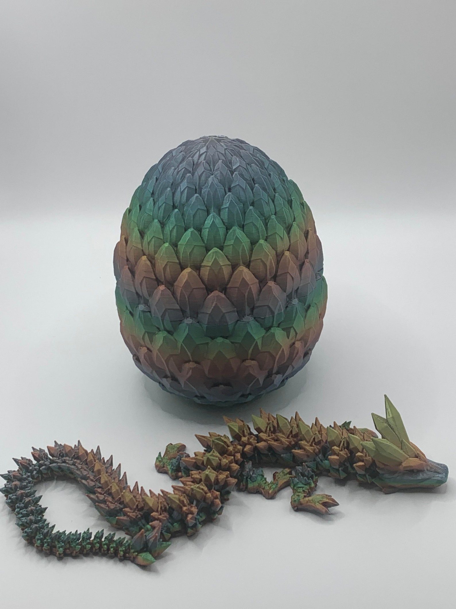 3D Dragon Egg With Crystal Dragon MTO - Etsy