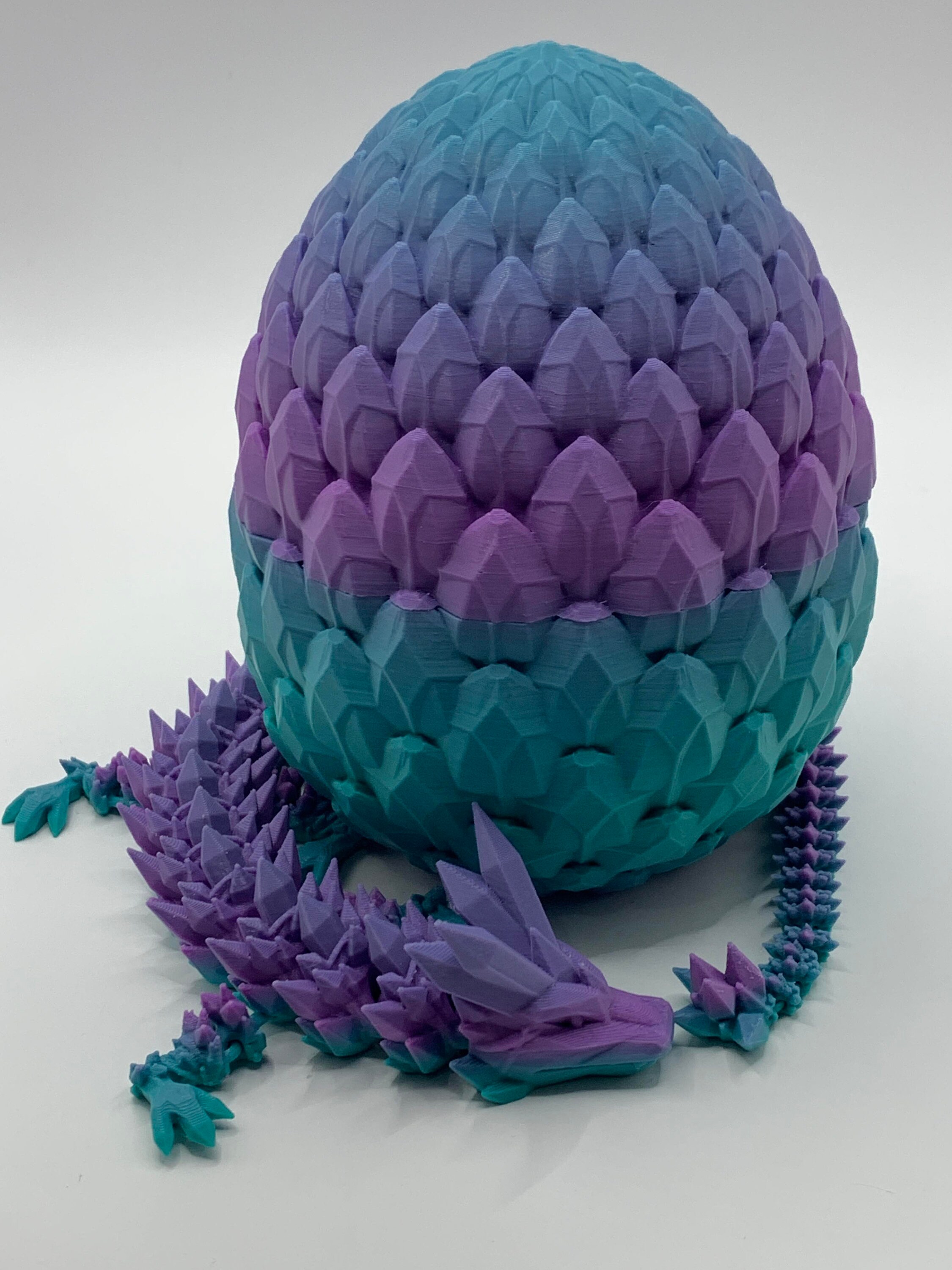 3D Dragon Scale Egg With Crystal Dragon RTS - Etsy