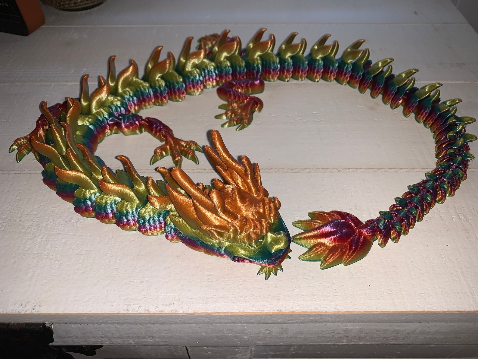 Articulated Imperial Dragon 3d Printed Fidget Toy Ready to Ship - Etsy