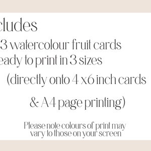 Printable Fruit Card Set | Digital Fruit Prints | Montessori Cards ...