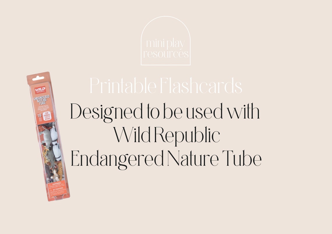 Printable Endangered Animal Cards | Wild Republic Matching Cards ...