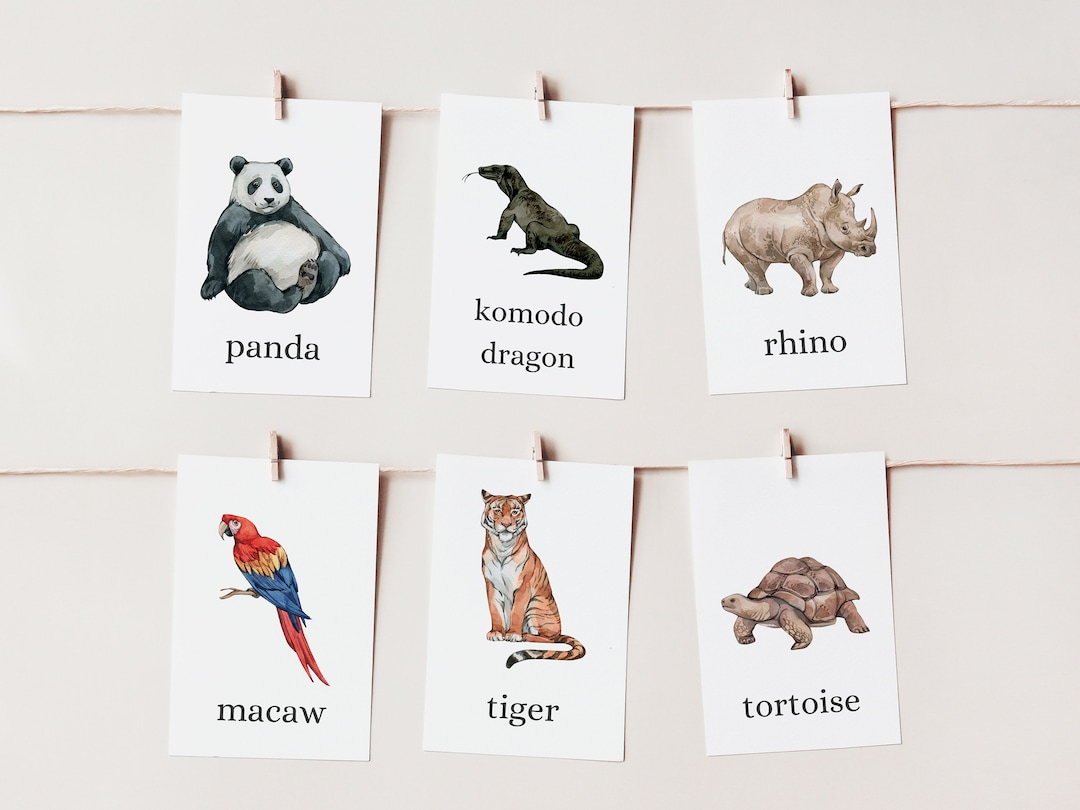 Printable Endangered Animal Cards Wild Republic Matching Cards ...