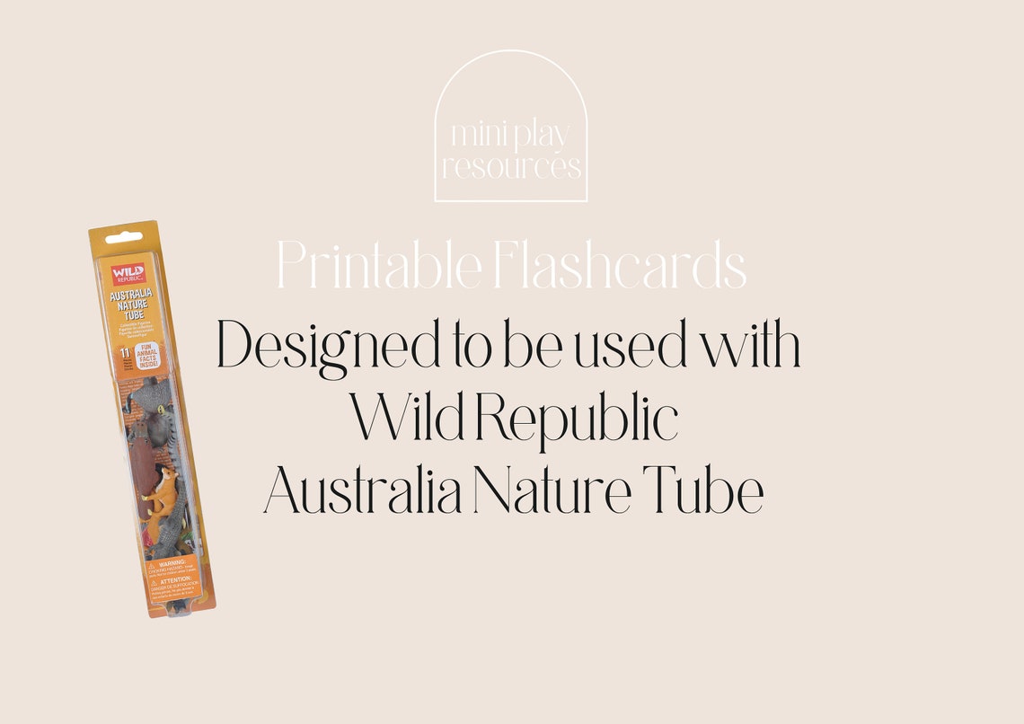 Printable Australia Animal Cards | Wild Republic Matching Cards ...