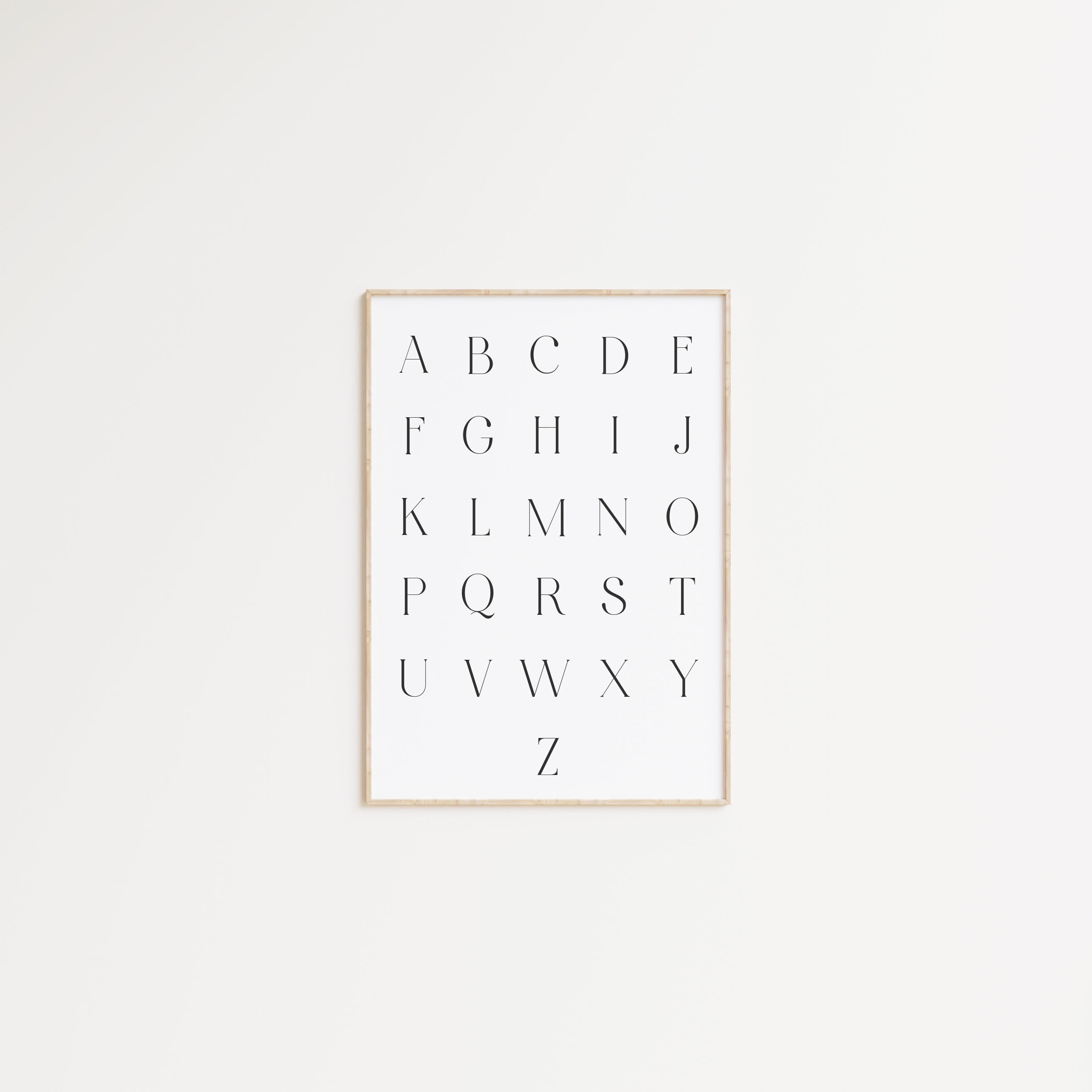 Printable Alphabet Art | Digital Alphabet Print | Teaching Alphabet ...